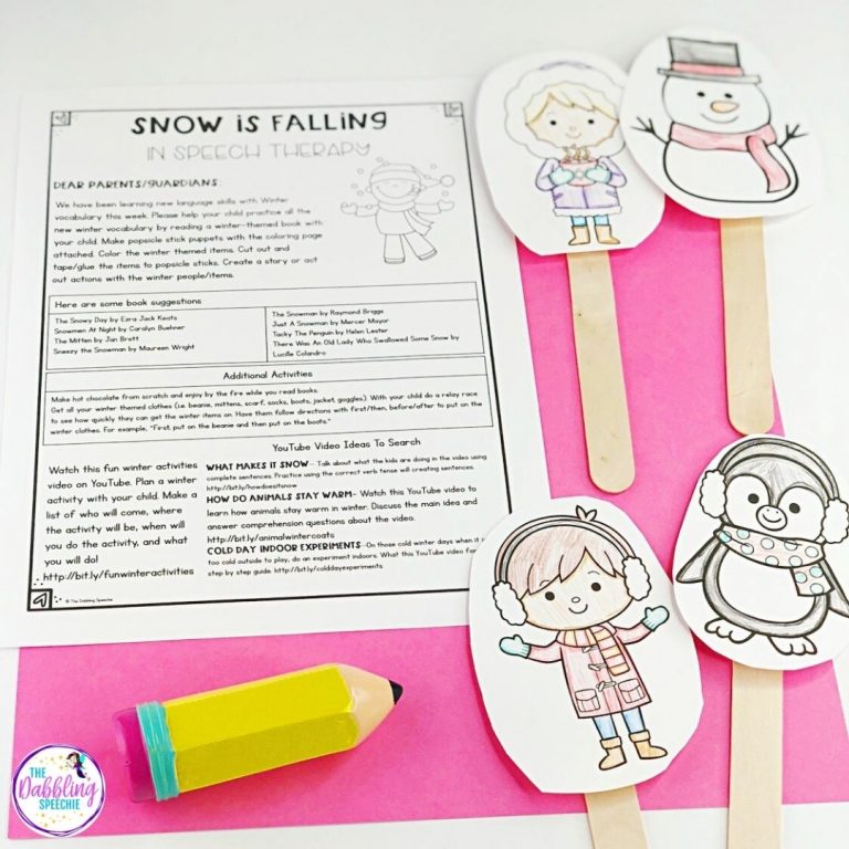 9 Easy Winter Speech and Language Activities With Crafts ...