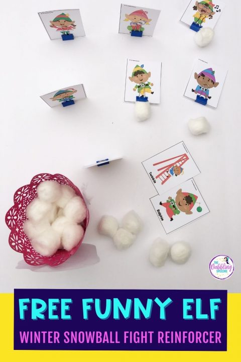 A Playful Winter Snowball Fight Speech Therapy Printables Free Download ...