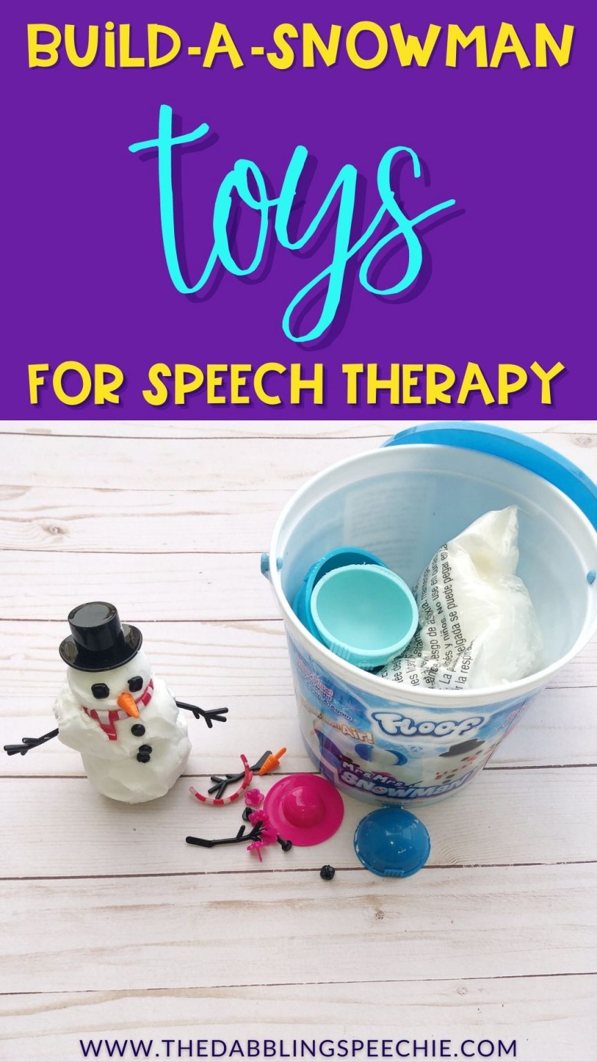 Must Have Snowman Toys for Speech Therapy - thedabblingspeechie