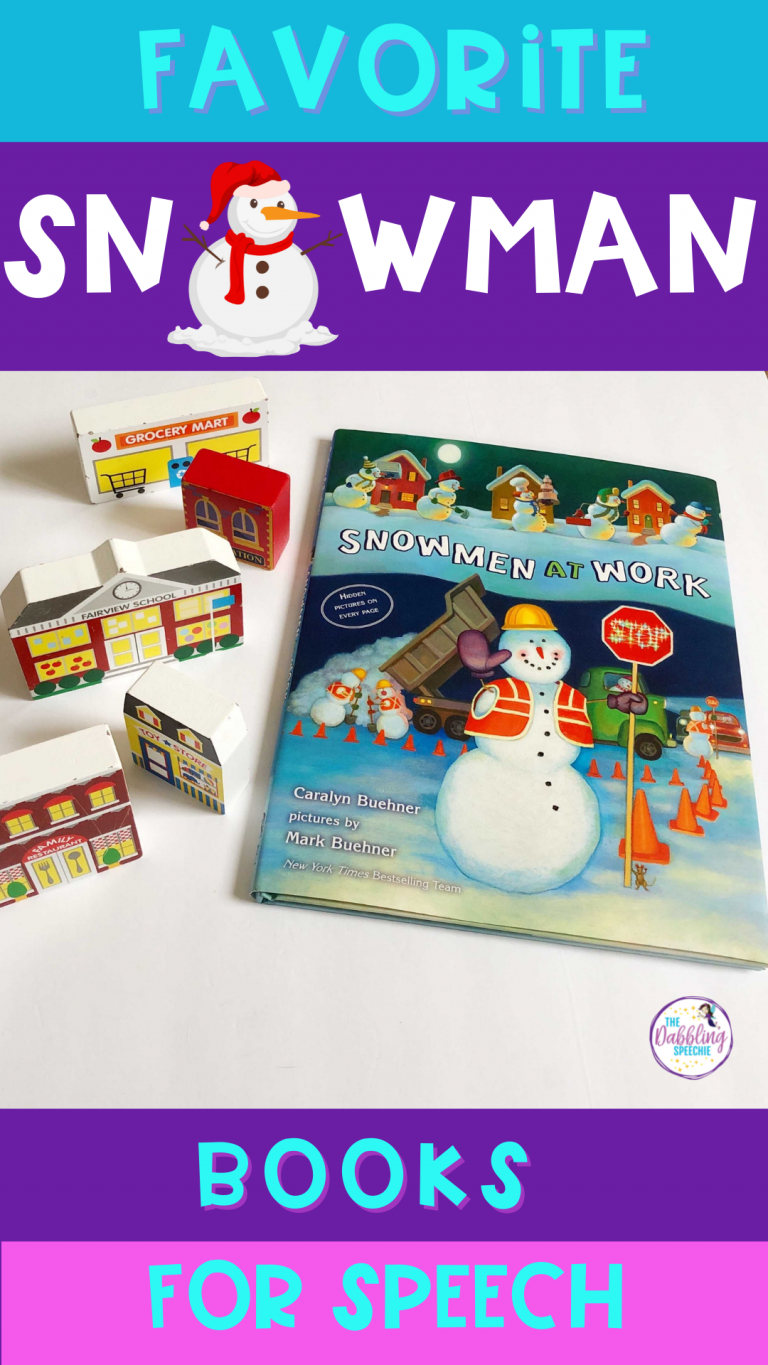 Favorite Snowman Books for Preschool & Elementary to Use in Speech ...