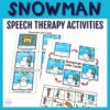 Epic Snowman Speech Therapy Activities for Preschool–2nd Grade (Easy ...