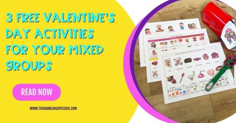 3 FREE Speech Therapy Valentine's Day Activities - thedabblingspeechie