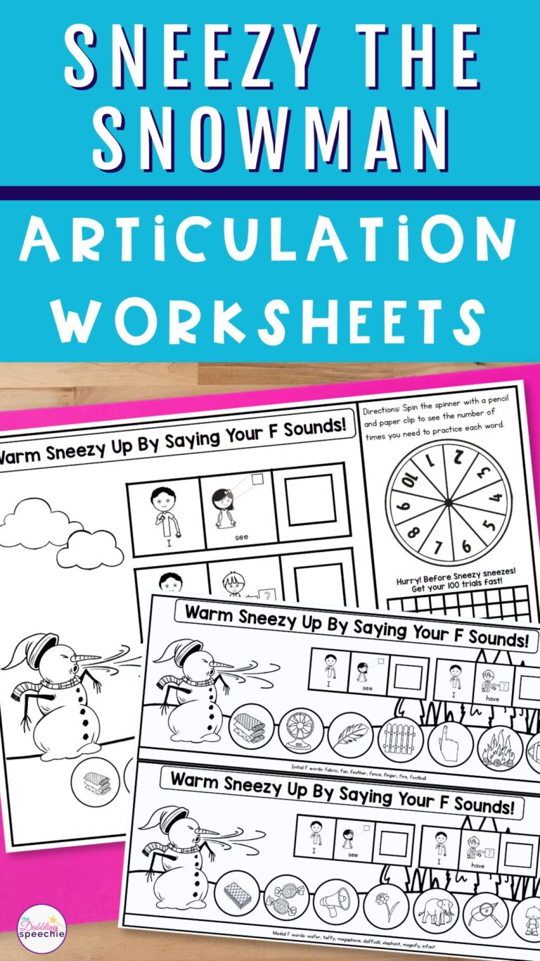 Epic Snowman Speech Therapy Activities for Preschool–2nd Grade (Easy ...