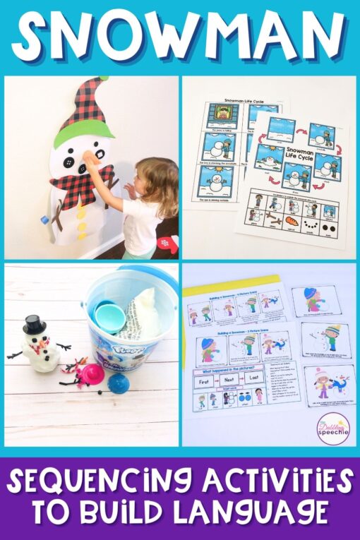 Epic Snowman Speech Therapy Activities for Preschool–2nd Grade (Easy ...