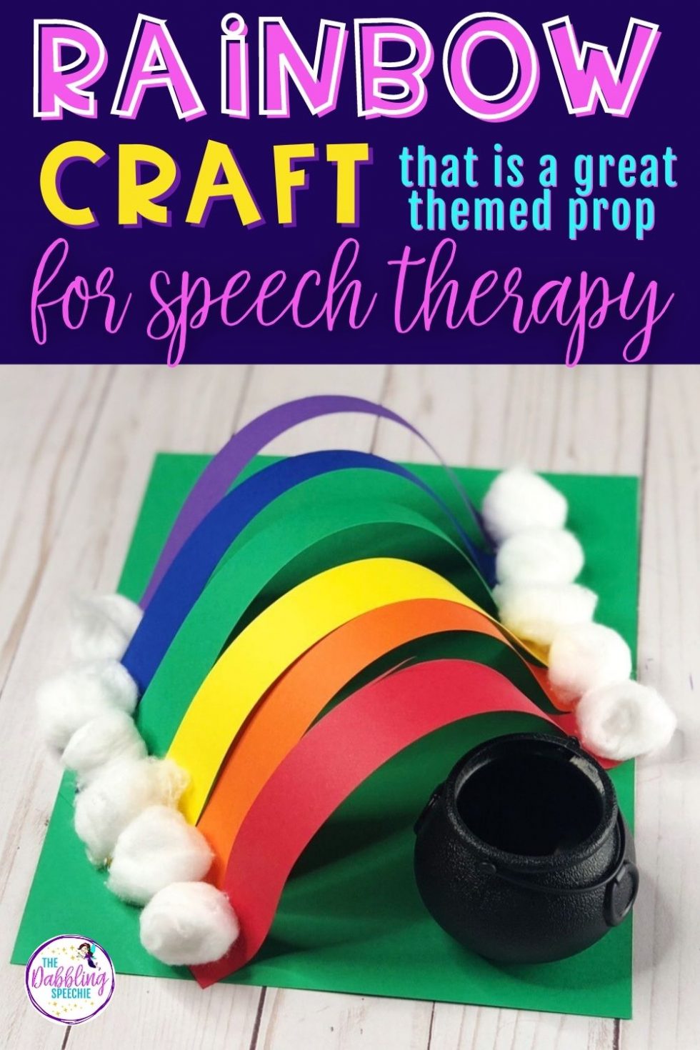 3 Easy & Versatile Rainbow Speech Therapy Crafts for St. Patrick's Day ...