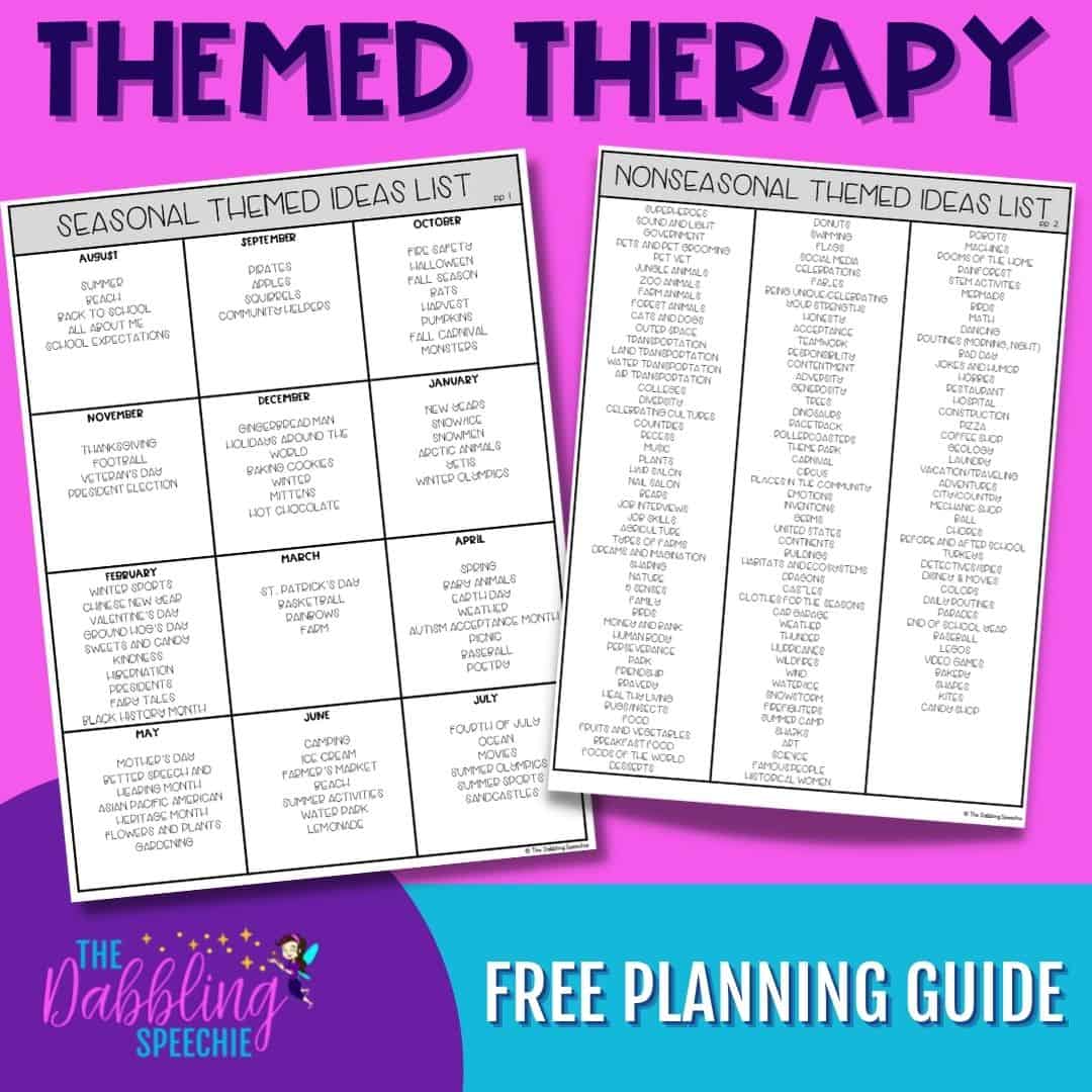 What is a Theme-Based Approach? - thedabblingspeechie