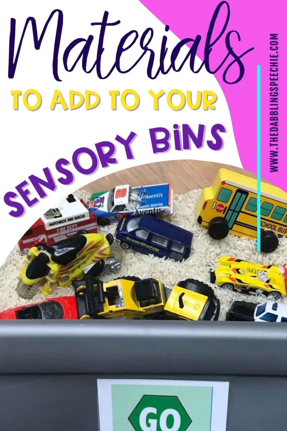 Speech Therapy Sensory Bins: Ideas, Fillers, and Activities for SLPs ...