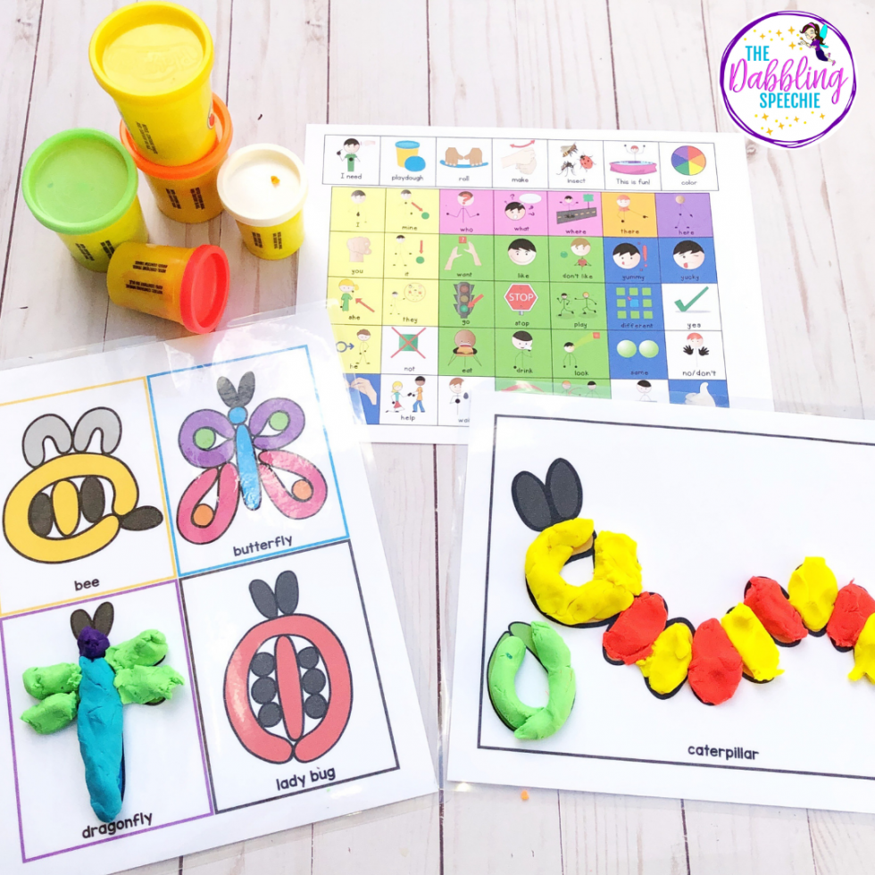 In The Tall Tall Grass Speech Therapy Sensory Bin - thedabblingspeechie