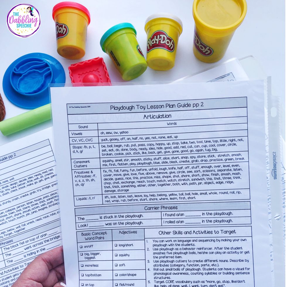 6 Ways to Use Playdough in Speech Therapy - thedabblingspeechie