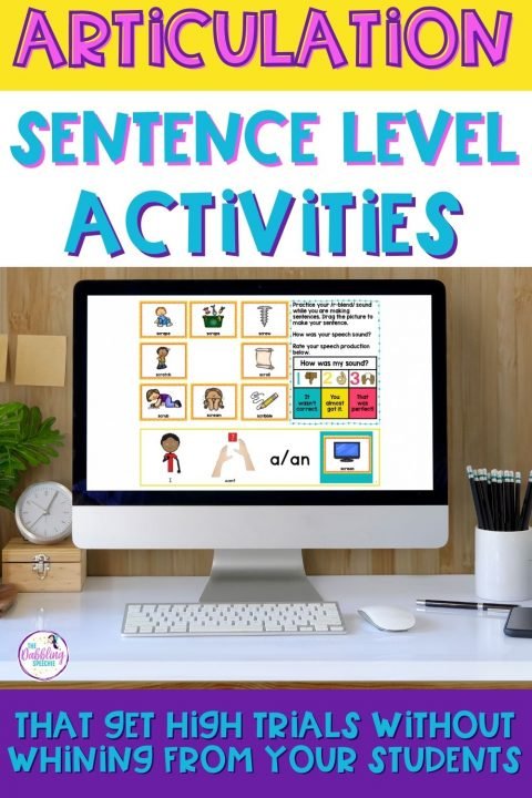 10+ Articulation Sentence Level Activities That Are FUN & Always Get ...