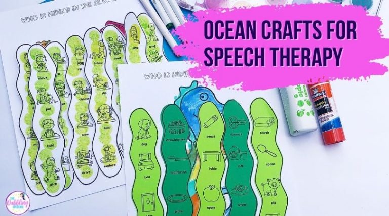 3 Ocean Crafts for Speech Therapy - thedabblingspeechie