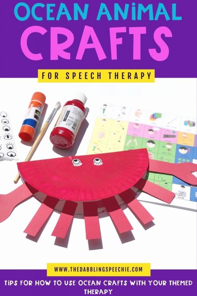 3 Ocean Crafts for Speech Therapy - thedabblingspeechie