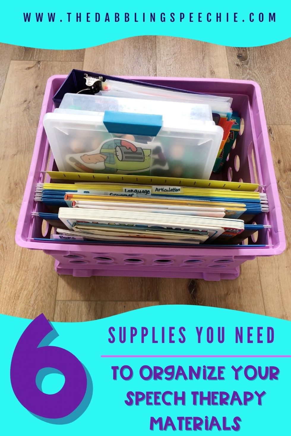 6 SLP Supplies You Need for Organization - thedabblingspeechie