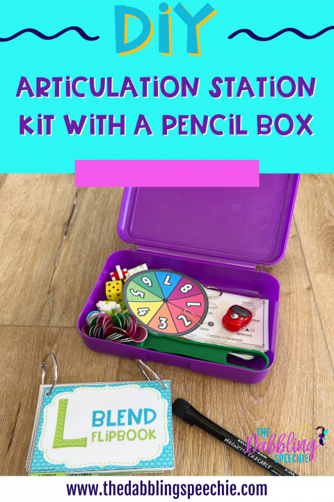Pencil Box Speech Therapy Material Ideas - thedabblingspeechie