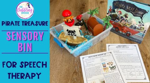 Pirate Sensory Bin for Easy Preschool Speech Therapy Sessions ...