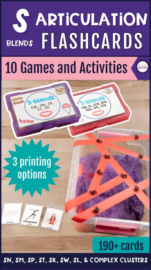 The Best 5 S-blends Speech Therapy Games for Articulation & Phonology ...