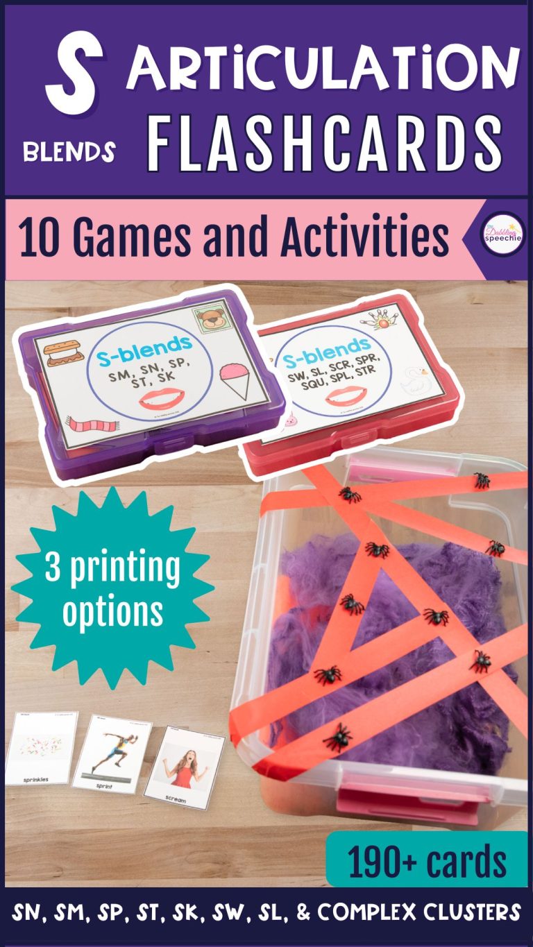 The Best 5 S-blends Speech Therapy Games for Articulation & Phonology ...