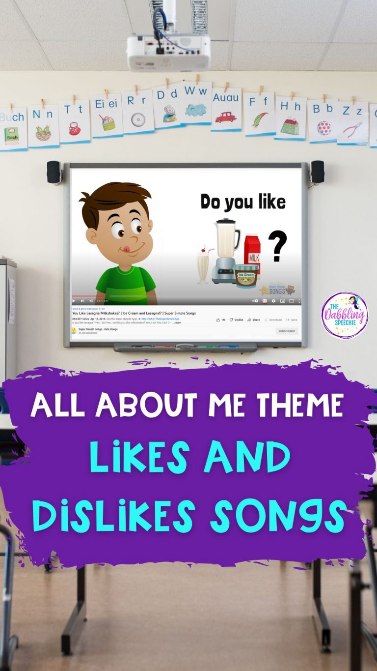 All About Me - Likes and Dislikes - thedabblingspeechie