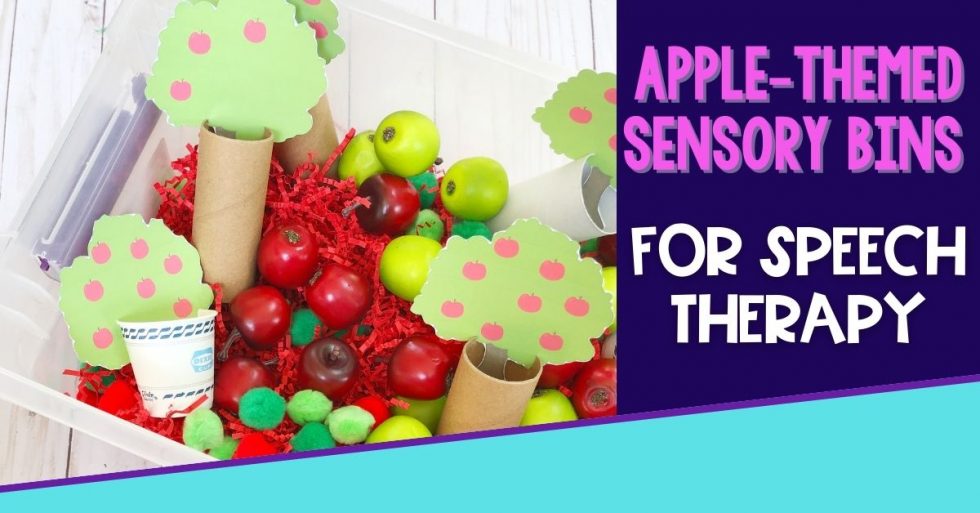 Apple Sensory Bin Ideas for Early Elementary - thedabblingspeechie