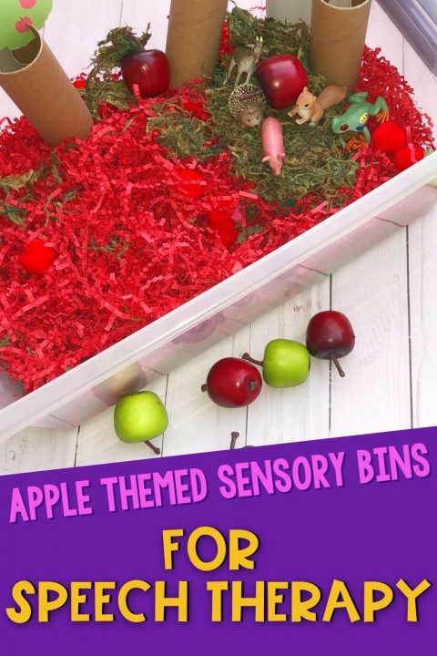 Apple Sensory Bin Ideas for Early Elementary - thedabblingspeechie