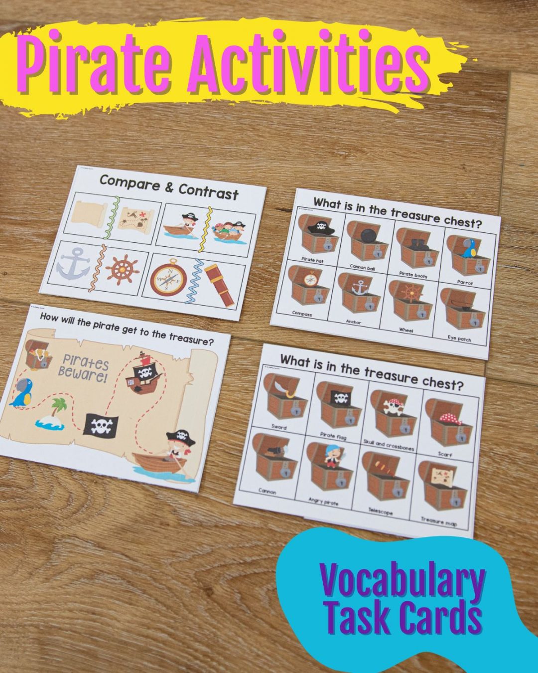 Pirate Sensory Bin for Easy Preschool Speech Therapy Sessions ...