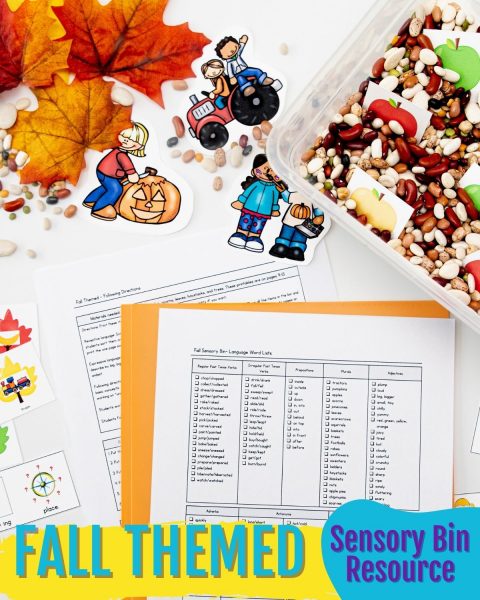 10 Fall-Themed Sensory Bin Fillers - thedabblingspeechie