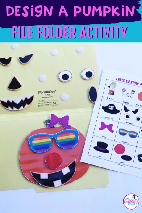 Easy Fall File Folders for Language - thedabblingspeechie