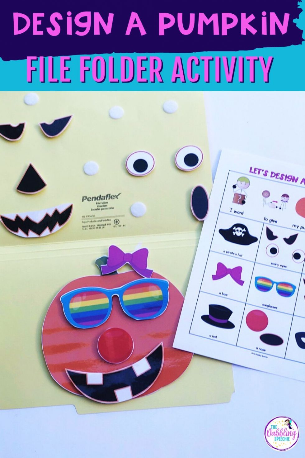 Easy Fall File Folders for Language - thedabblingspeechie