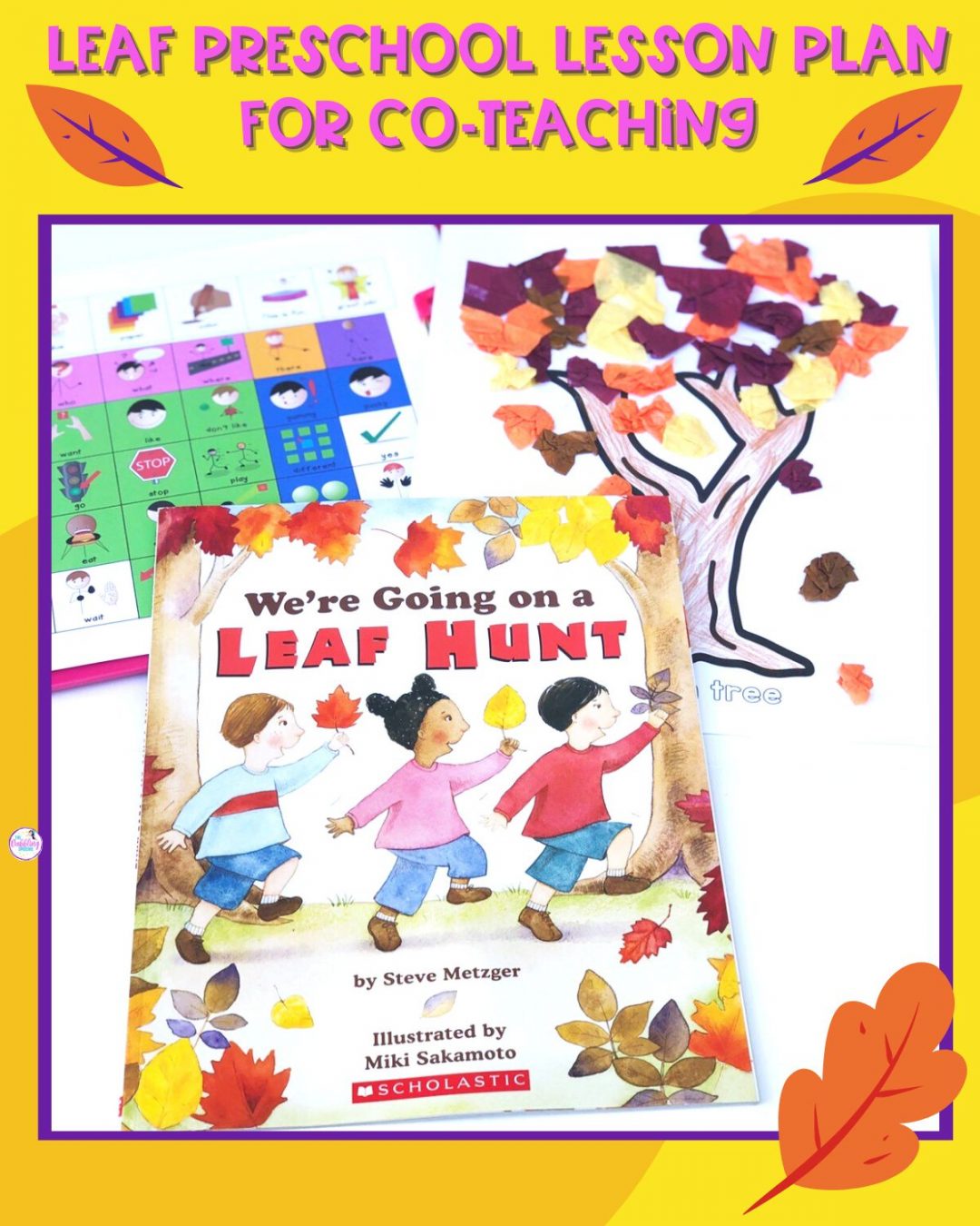 Preschool Leaf Lesson Plan for Co-Teaching - thedabblingspeechie
