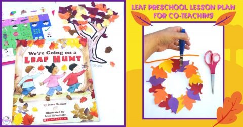 Preschool Leaf Lesson Plan for Co-Teaching - thedabblingspeechie