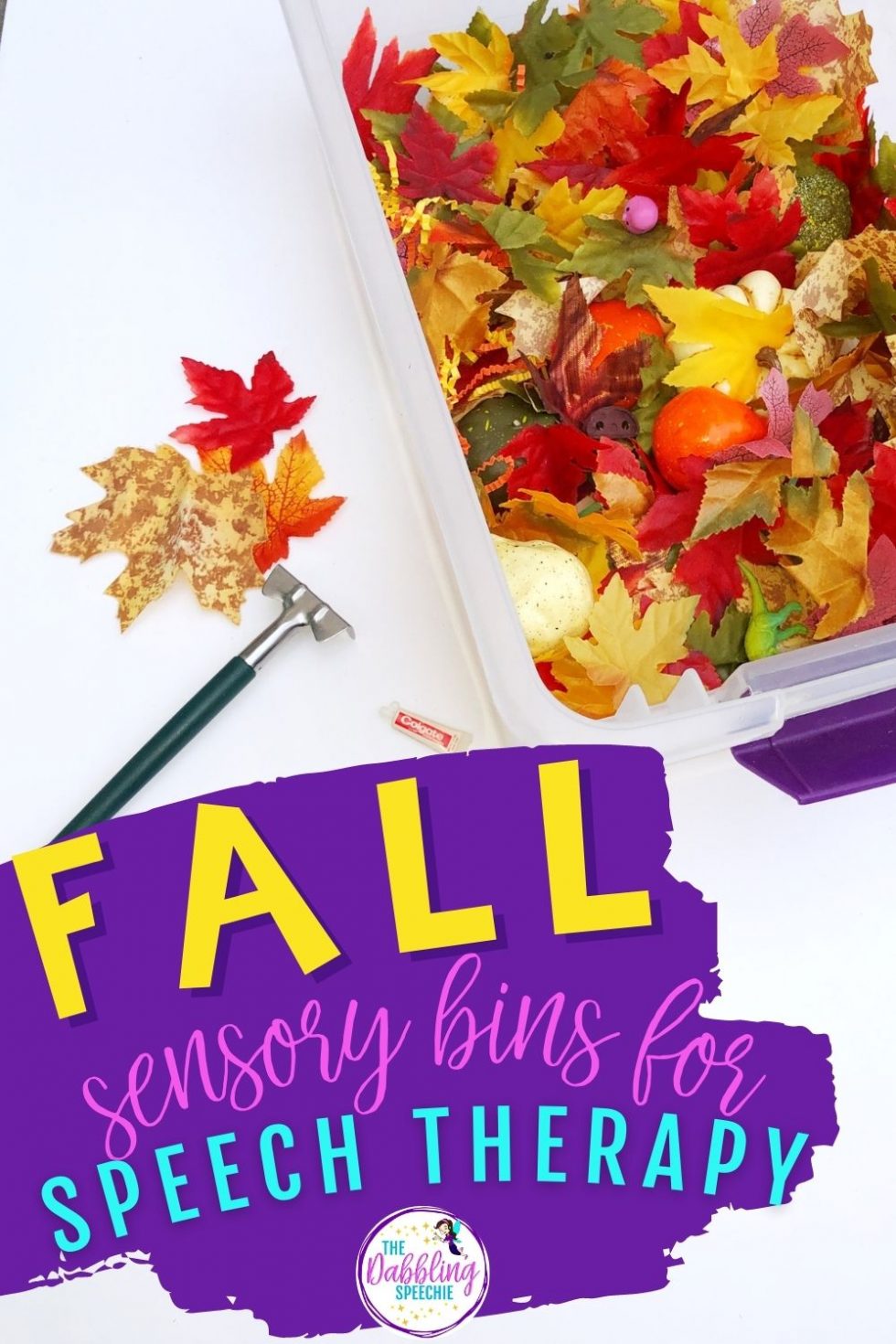 Fall Sensory Bin Ideas To Make Therapy Fun! - thedabblingspeechie