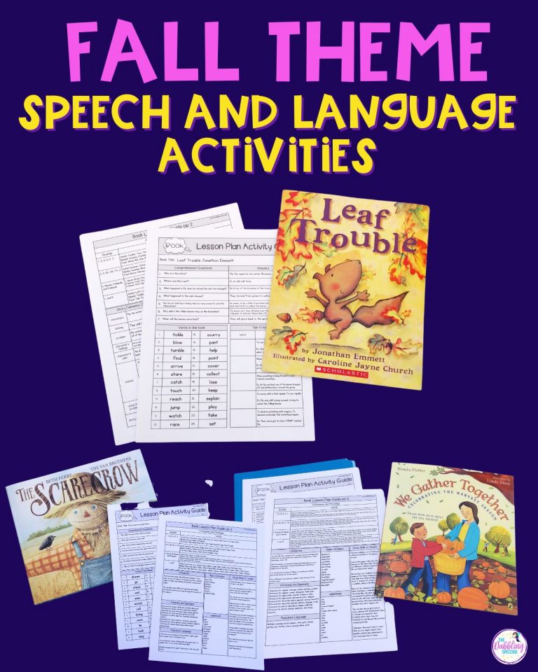 Preschool Leaf Lesson Plan for Co-Teaching - thedabblingspeechie