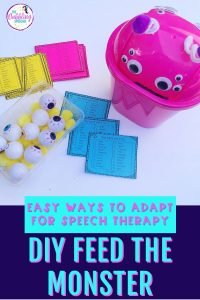 Feed the Monster Prop for Speech Therapy - thedabblingspeechie