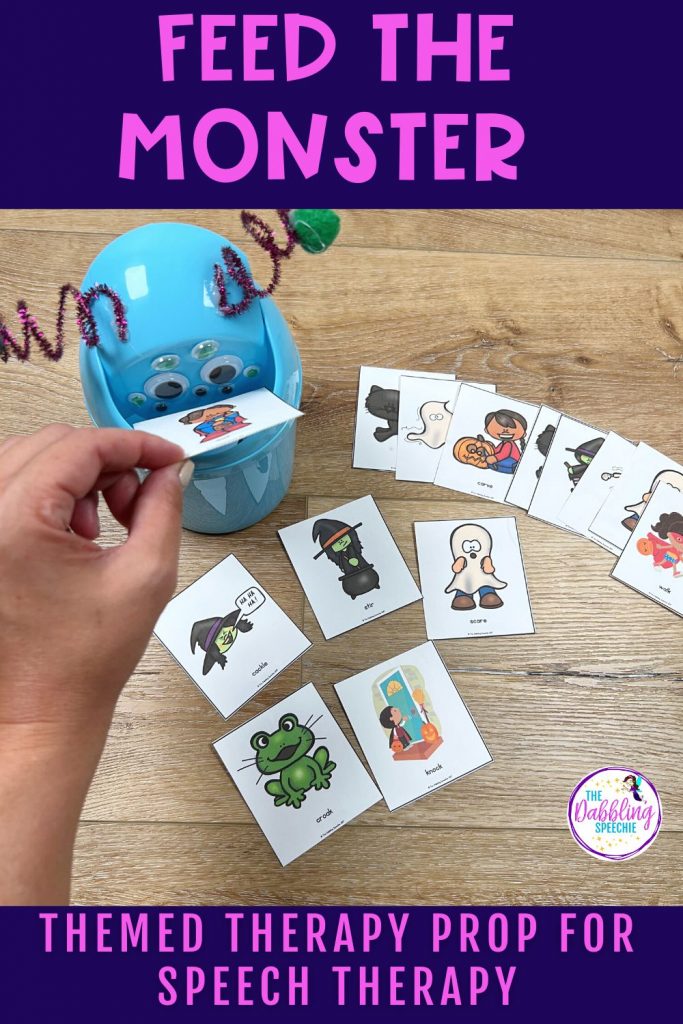 Feed the Monster Prop for Speech Therapy - thedabblingspeechie