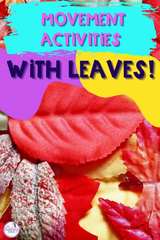 Leaves Preschool Activities - Hands on Ideas for SLPs - thedabblingspeechie