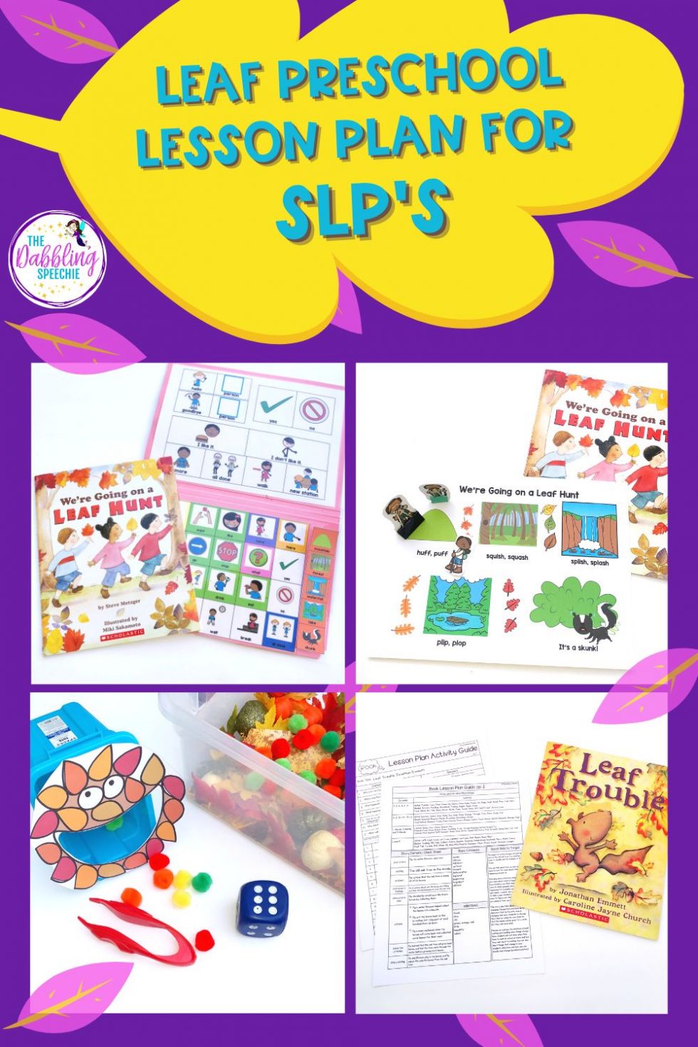 Preschool Leaf Lesson Plan for Co-Teaching - thedabblingspeechie
