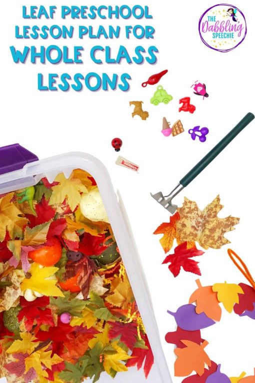 Preschool Leaf Lesson Plan for Co-Teaching - thedabblingspeechie