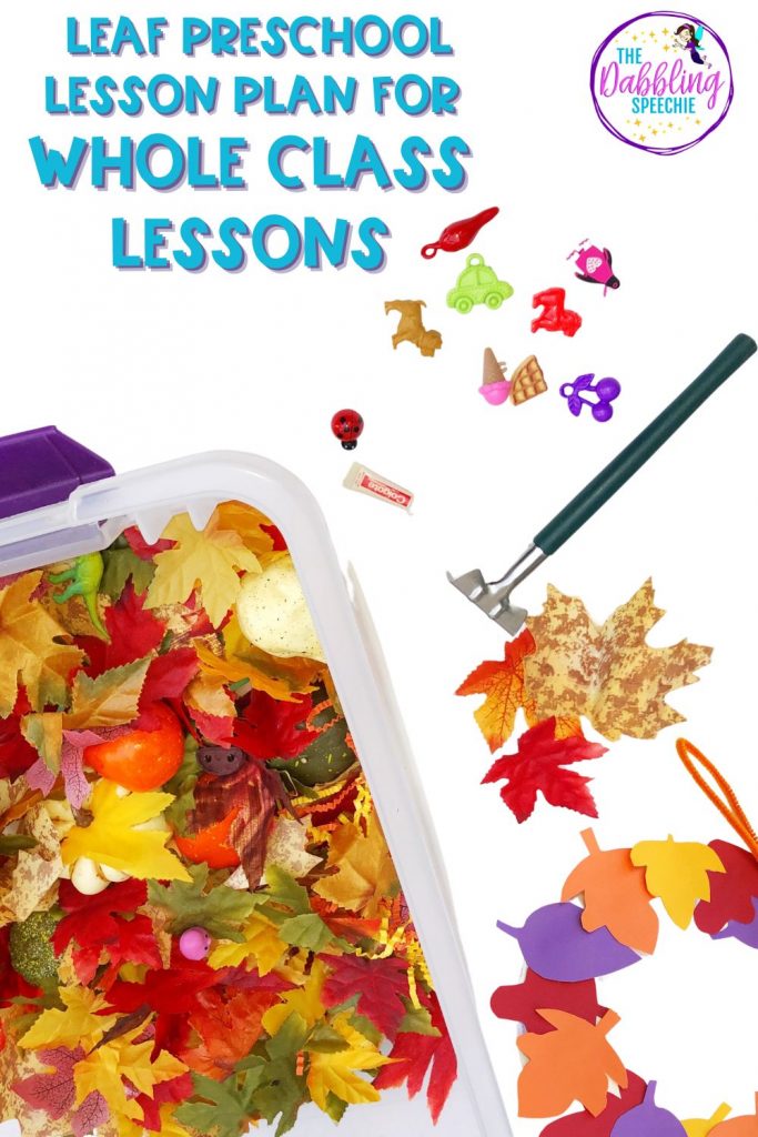 Preschool Leaf Lesson Plan for Co-Teaching - thedabblingspeechie
