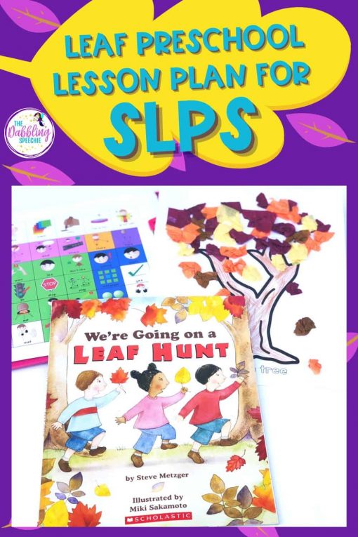 Preschool Leaf Lesson Plan for Co-Teaching - thedabblingspeechie
