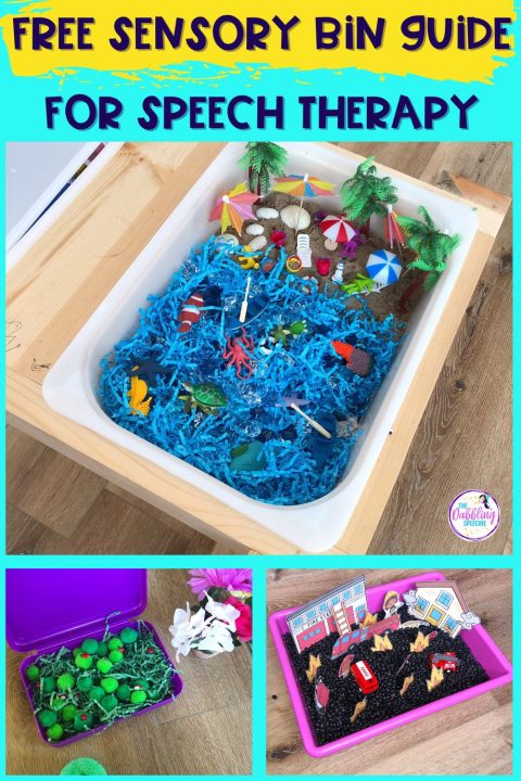 Free Ultimate Sensory Bin Guide for Speech Therapists - thedabblingspeechie