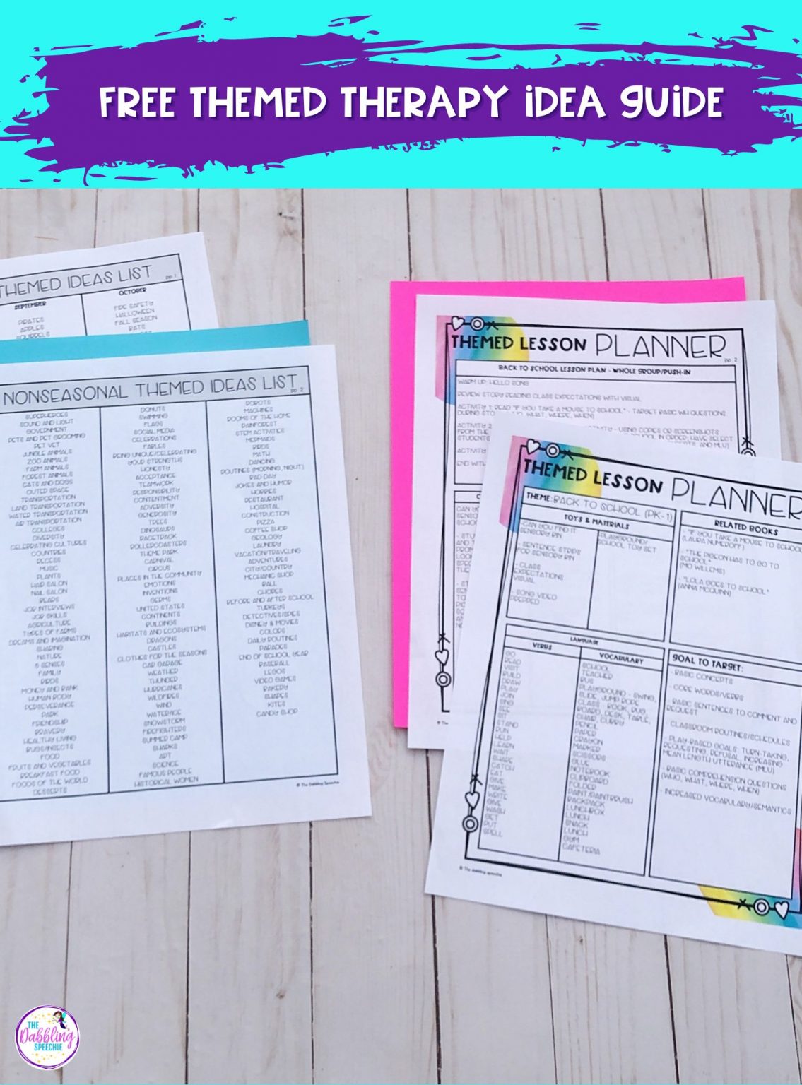 January Speech Therapy Themes - thedabblingspeechie