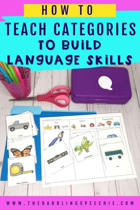 How to Teach Categories To Build Vocabulary - thedabblingspeechie