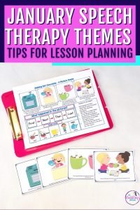 January Speech Therapy Themes - thedabblingspeechie