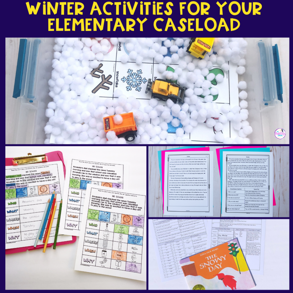 December Speech Therapy Themes for Preschool & Elementary ...