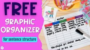Graphic Organizer for Sentence Structure - thedabblingspeechie