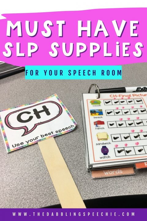 Must Have SLP Supplies You Need on Hand - thedabblingspeechie