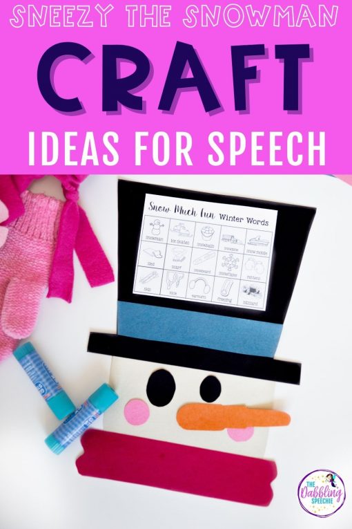 Best Sneezy the Snowman Activities for Speech Therapy - thedabblingspeechie