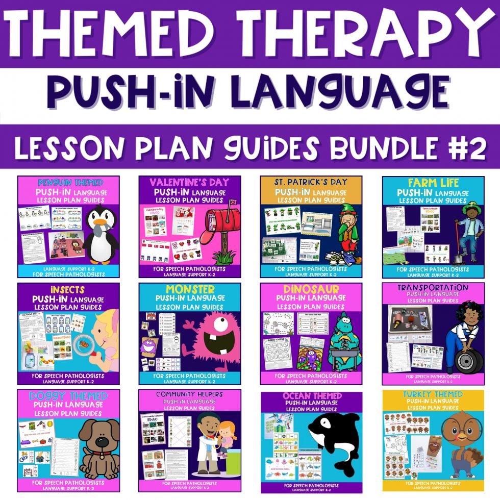 Push-In Speech Therapy - How to Set Up Your Lessons - thedabblingspeechie