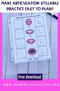 Syllable Level Articulation Visual Cue Sheet - thedabblingspeechie