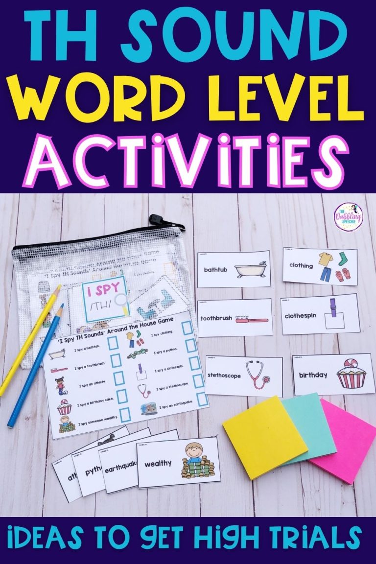 Speech Therapy TH Sound Ideas To Help Your Kids Master It ...